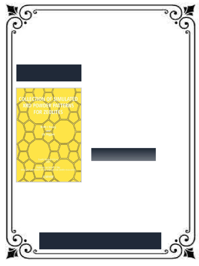 Collection of Simulated XRD Powder Patterns for Zeolites M.M.J. Treacy ...