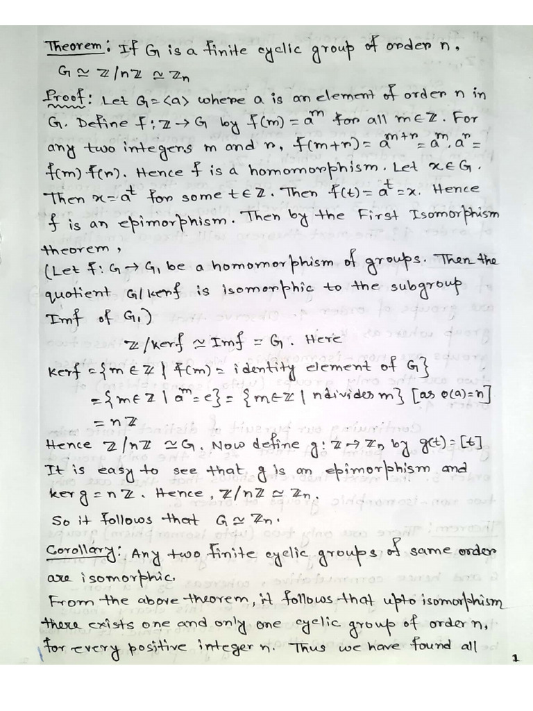 Isomorphism Theorems | PDF
