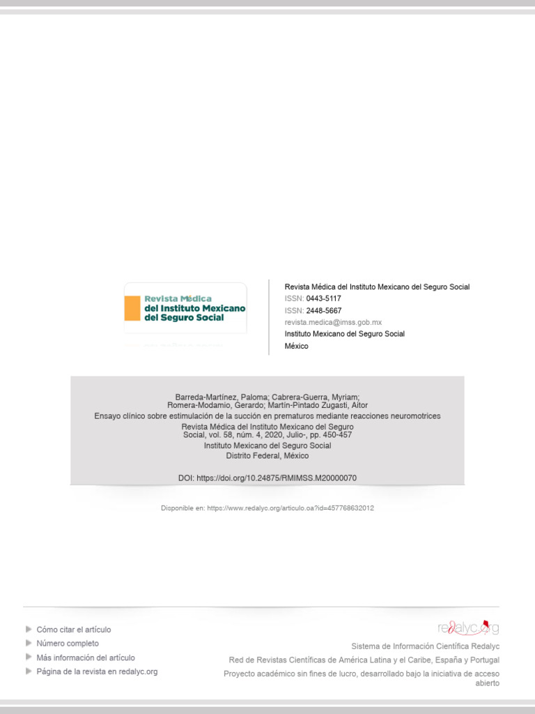Revista Médica Del Instituto Mexicano Del Seguro Social 0443-5117 2448 ...