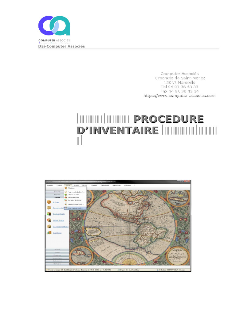 Procédure d'Inventaire Complet et Tournant | PDF | Fichier informatique ...