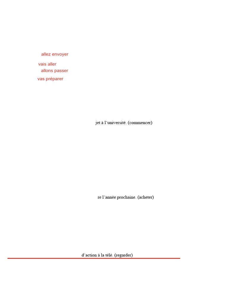 Exercices de conjugaison au futur proche | PDF | Échecs | Ouverture ...