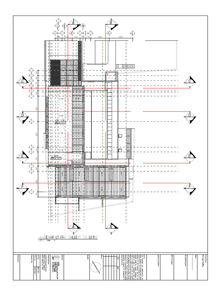 A.denah Gallery Co Living-Denah LT Atap | PDF