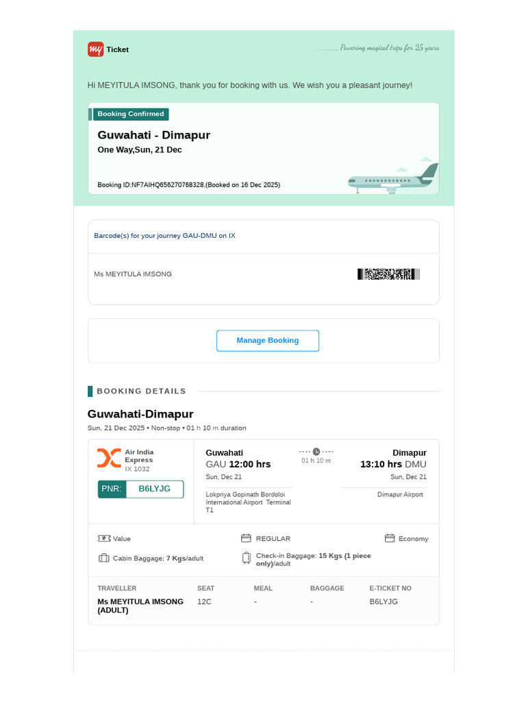 ETicket (3) | PDF | Fee | Aviation