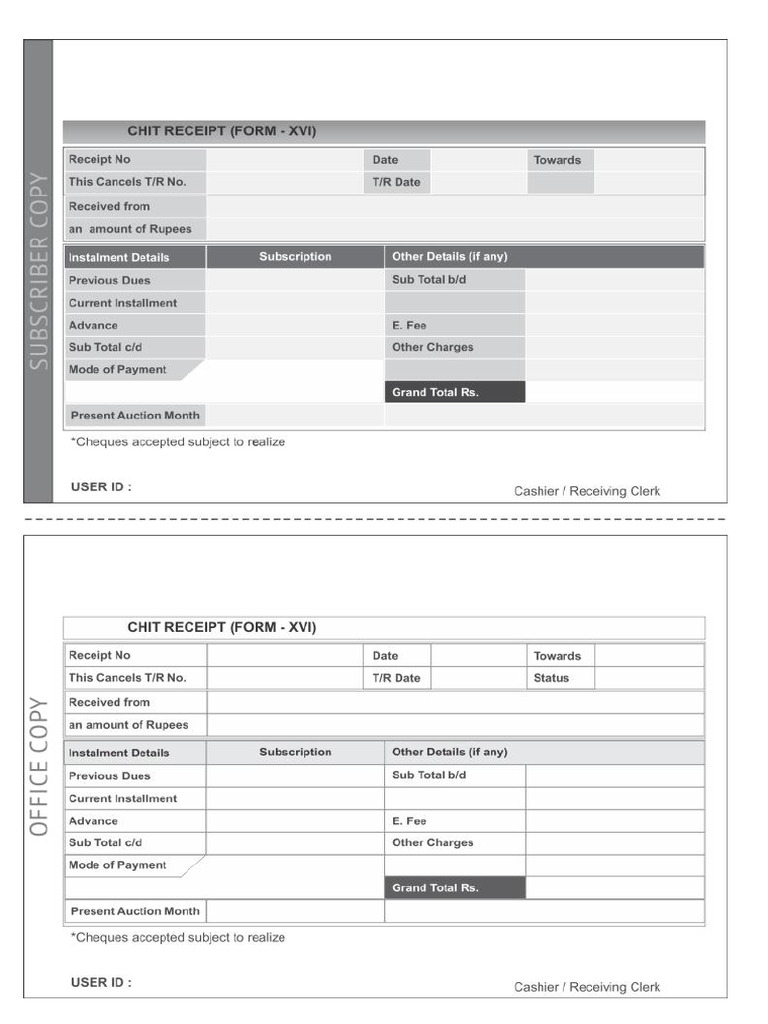 JAIIRAMM Chit Fund Prize Details | PDF