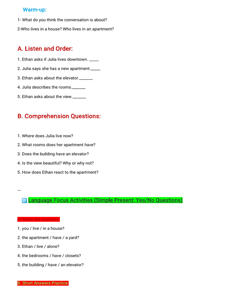 Does It Have a View Reading | PDF