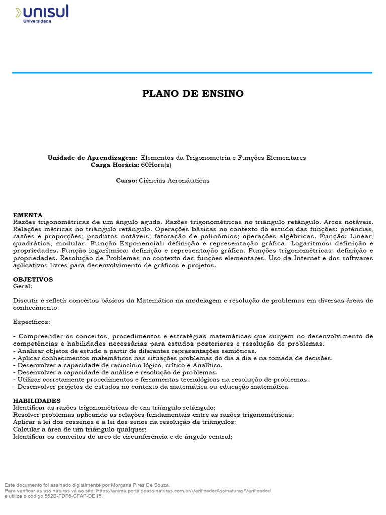 81575 | PDF | Trigonometria | Logaritmo