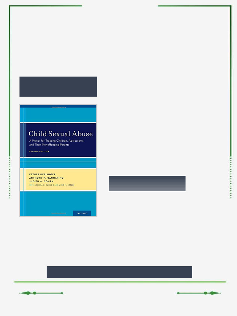 Child Sexual Abuse 2nd Edition Esther Deblinger ebook master edition ...