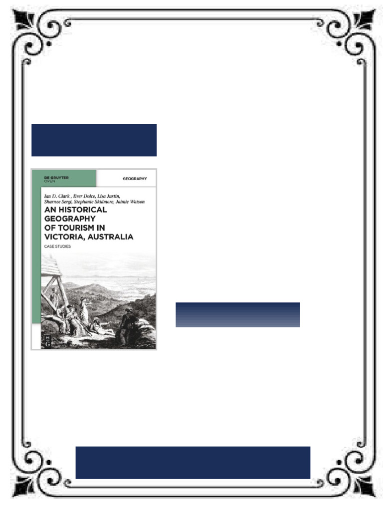 An Historical Geography of Tourism in Victoria Australia 1st Edition ...