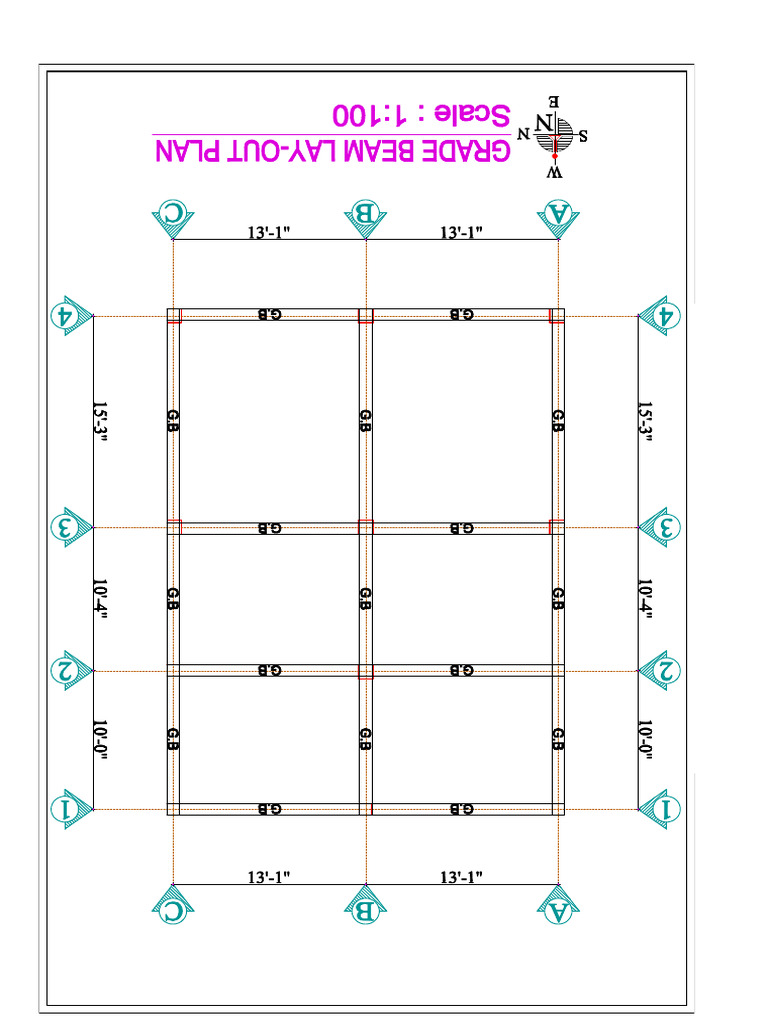 Ade Beam Lay-Out Plan | PDF