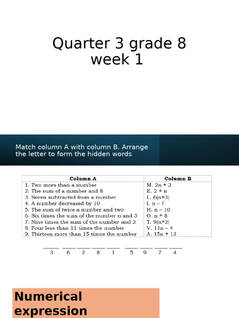 Understanding Expressions and Equations | PDF | Equations | Variable ...