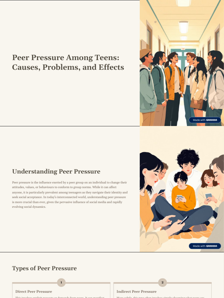 Understanding Teen Peer Pressure | PDF | Adolescence | Self Esteem