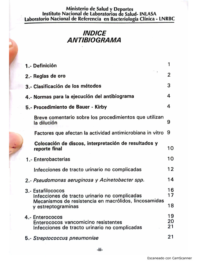 Guía de Antibiograma | PDF