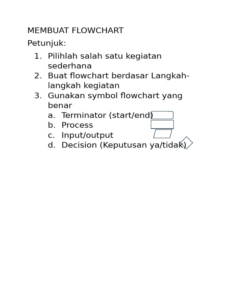 Membuat Flowchart | PDF