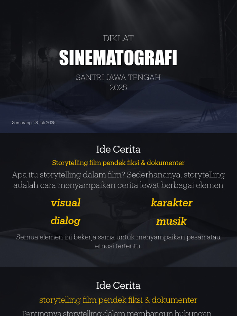 Ide Cerita Diklat Semarang 2025 | PDF