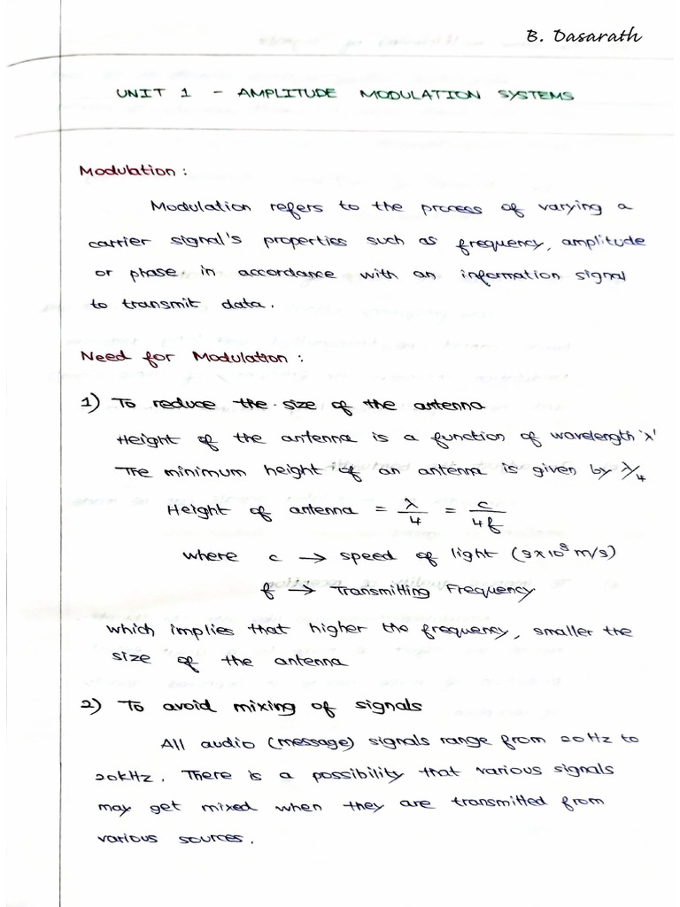 Ac Unit 1 - Dasarath | PDF