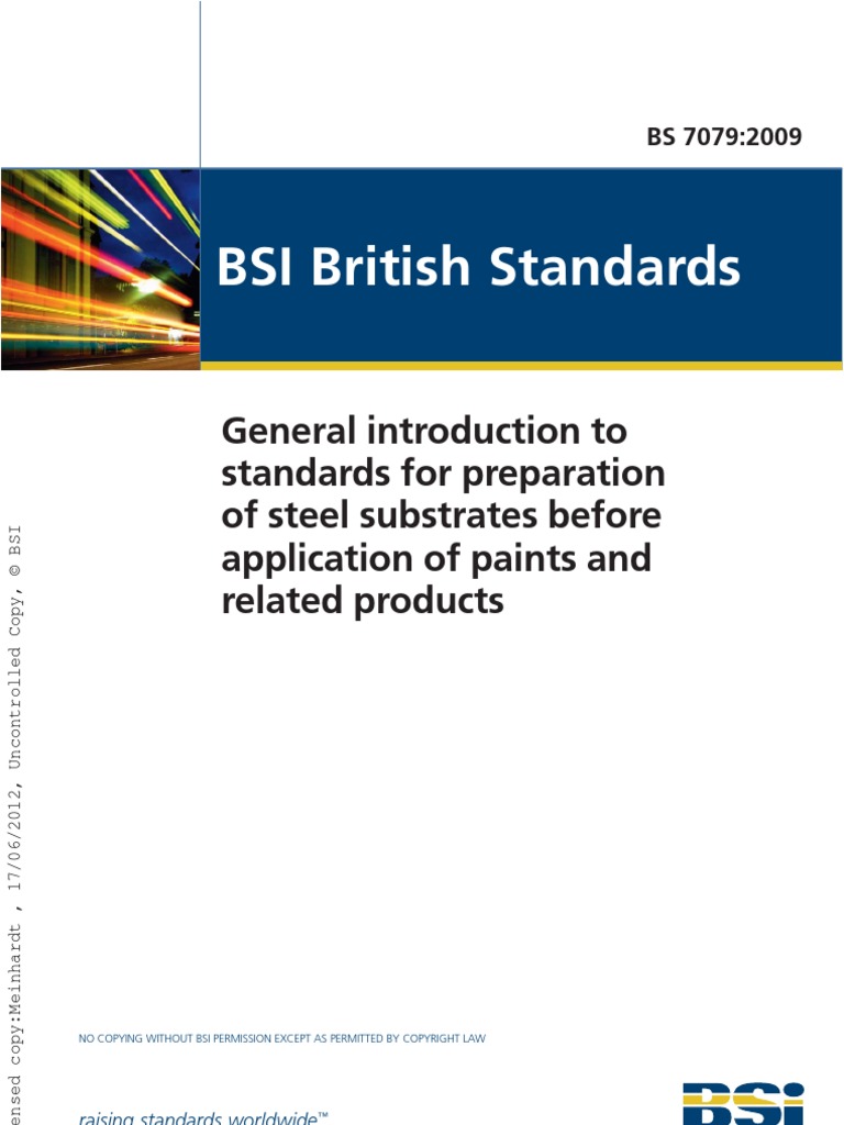 BS 7079 - 2009 | PDF | Abrasive | Rust