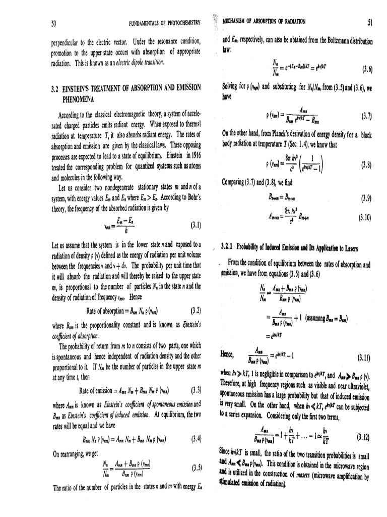 Unit 3 Photochemistry | PDF