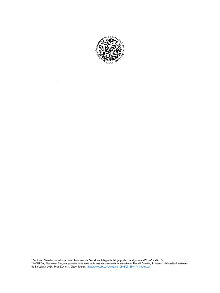Teoría del Derecho de Dworkin: Unificación Moral | PDF | Juez | Institución