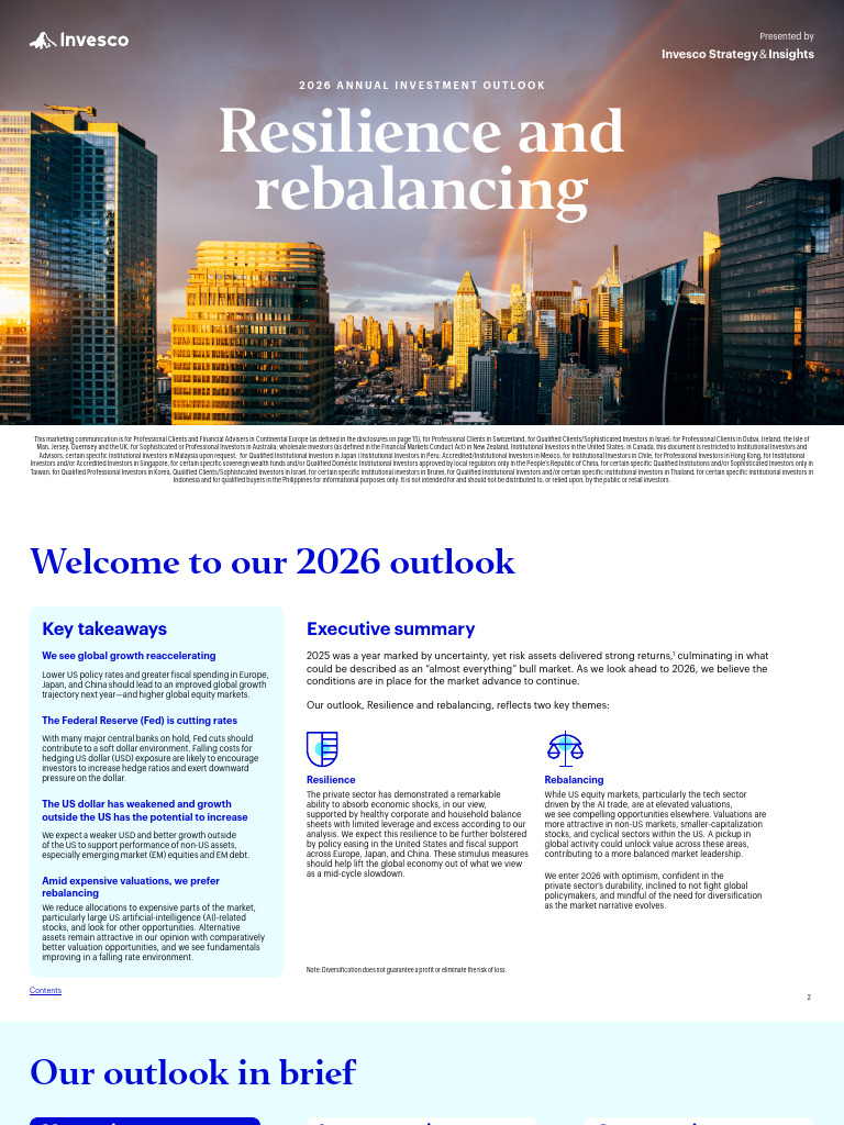 Invesco - 2026 Annual Investment Outlook | PDF | Inflation | Economic ...