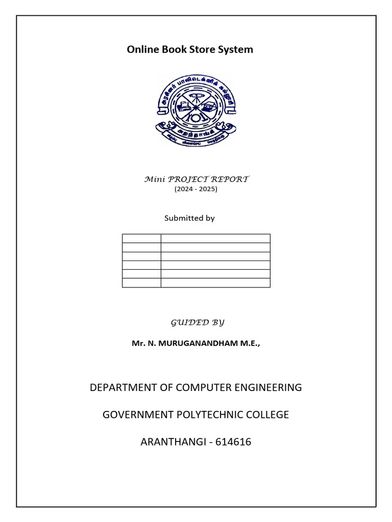 Online Book Store System Project Report | PDF | Online Shopping | Web ...
