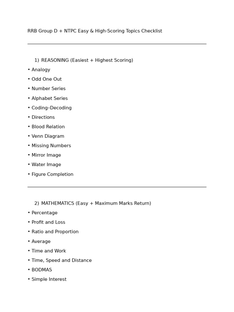Railway Group D | PDF