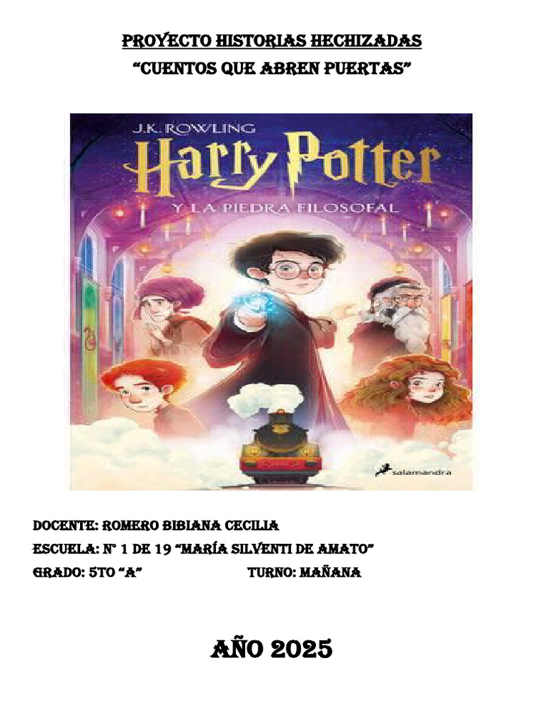 Proyecto Historias Hechizadas. Harry Potter | PDF | Harry Potter