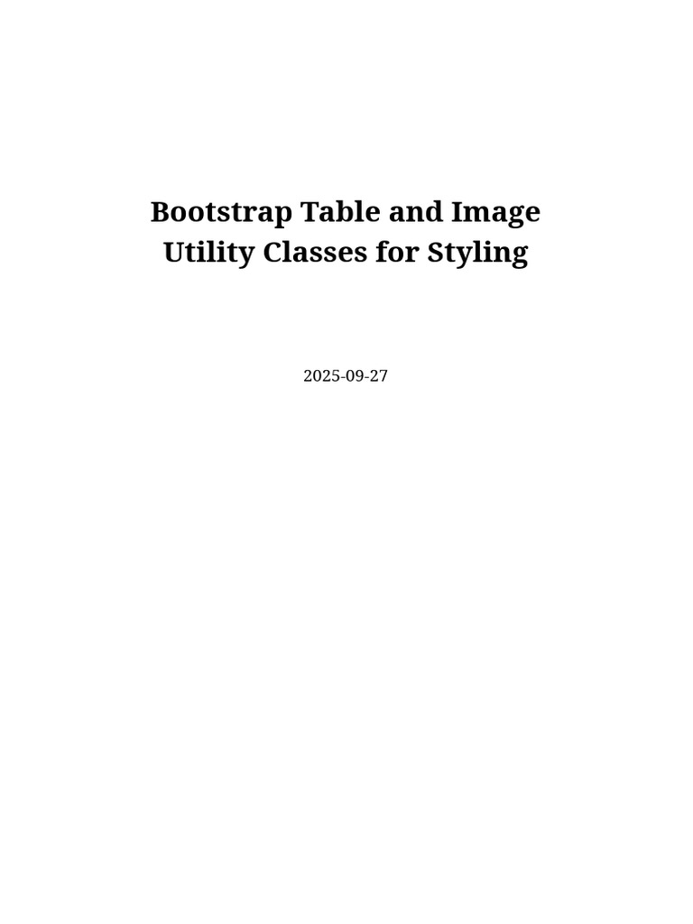 Bootstrap Table and Image Utilit | PDF | Bootstrap (Front End Framework ...