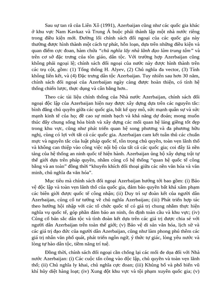 Foreign Policy Azer | PDF