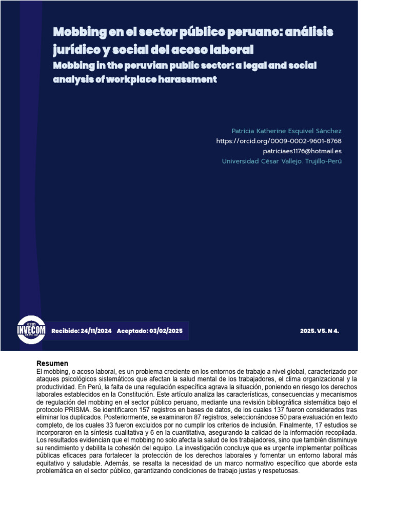 Art 57 Mobbing+en+El+Sector+Público | PDF | Depresión (estado de ánimo ...