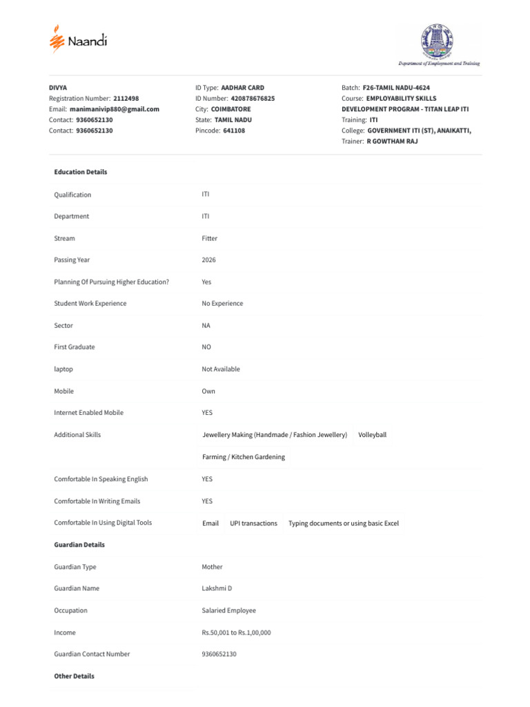 Thejobfactory - Naandi Foundation | PDF