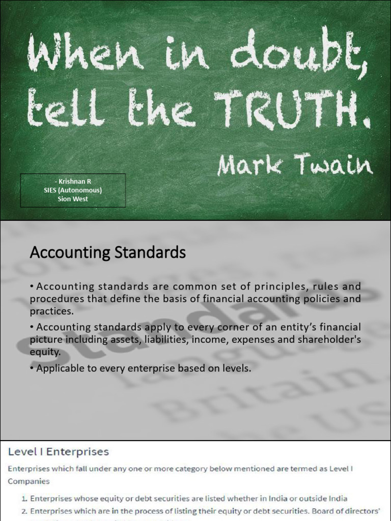 Overview of Key Accounting Standards | PDF | Depreciation | Fixed Asset