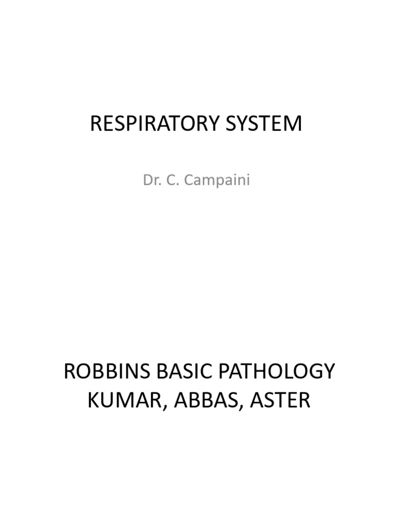 Anapath Notes Respiratory System For Blackboard | PDF | Lung | Pneumonia