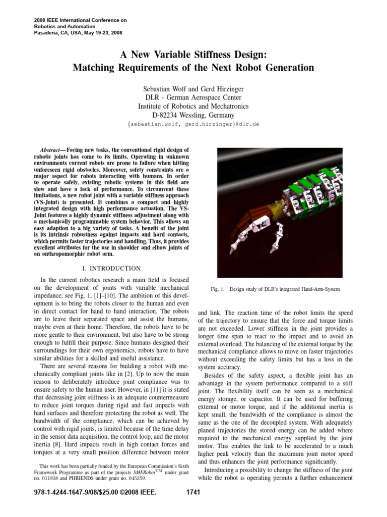 A New Variable Stiffness Design Matching Requirements of The Next Robot ...