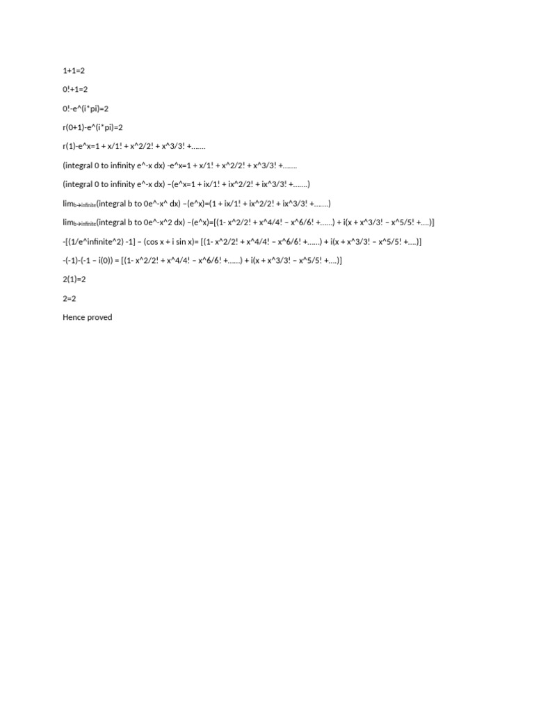Mathematical Proofs and Equations | PDF