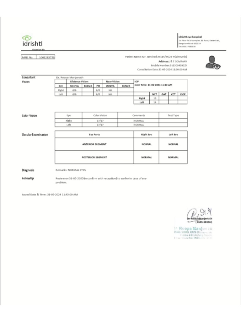 Eye Report | PDF