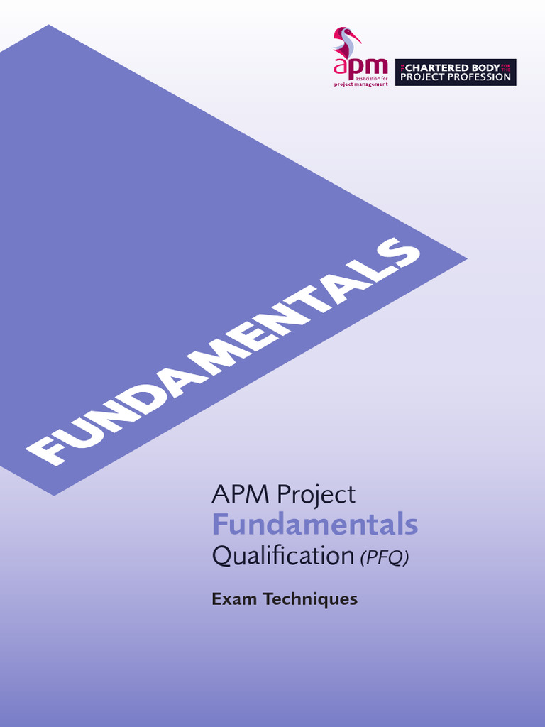 APM PFQ Exam Techniques Guide | PDF | Multiple Choice
