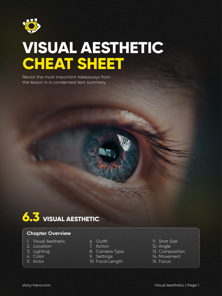Visual Aesthetic Cheat Sheet for Filmmakers | PDF | Exposure ...