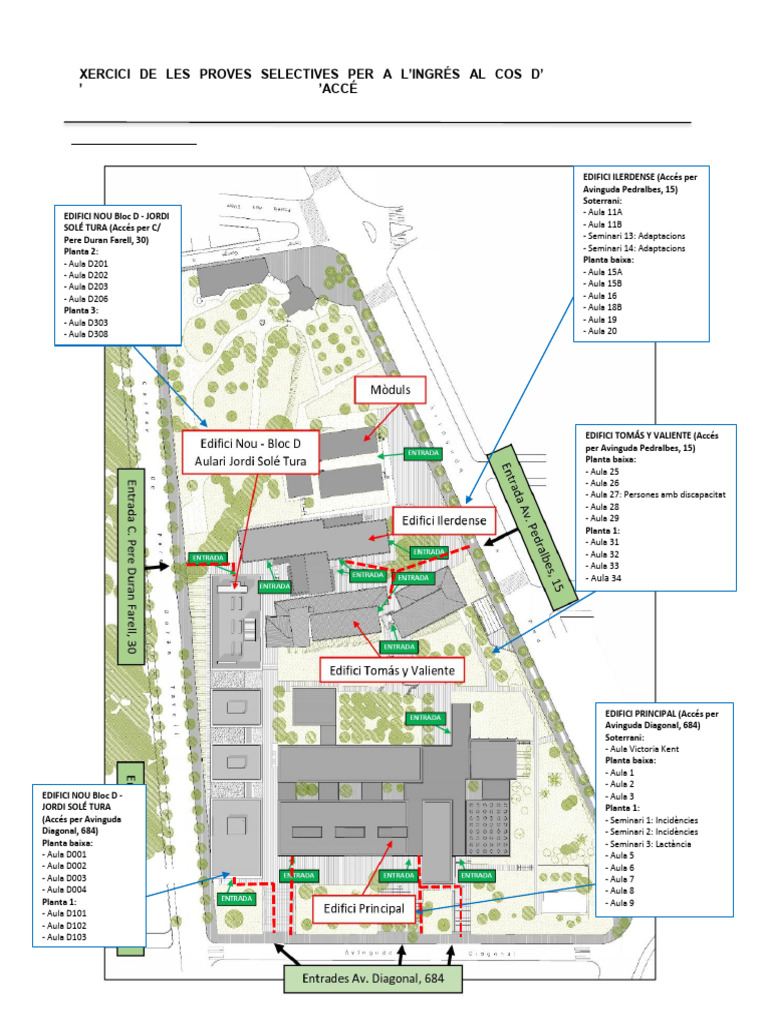 Planol Facultat Dret | PDF