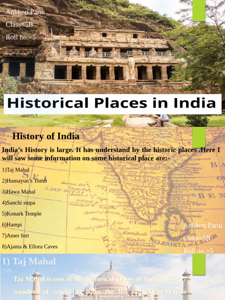 Historical Places in India Overview | PDF
