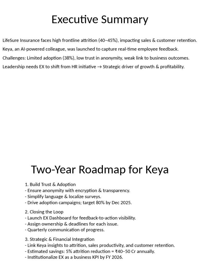 Executive Summary LifeSure | PDF