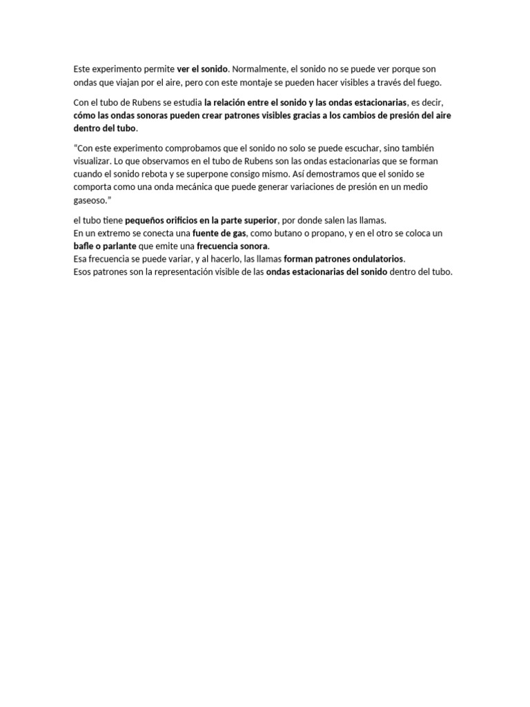 Este Experimento Permite Ver El Sonido | PDF