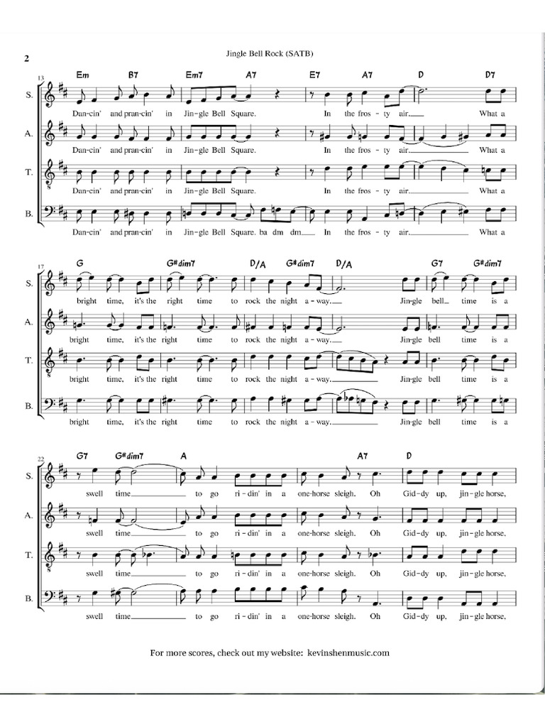 Jingle Bells Rock | PDF