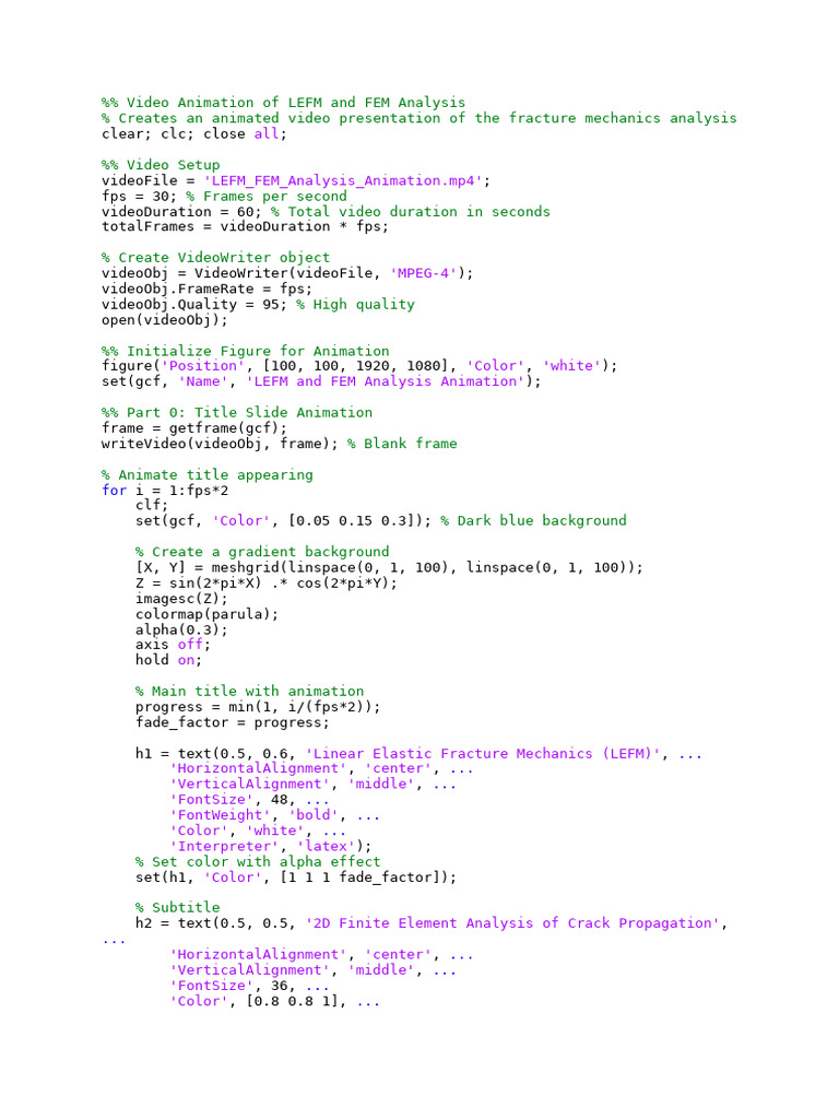 LEFM and FEM Animation Overview | PDF | Applied And Interdisciplinary ...