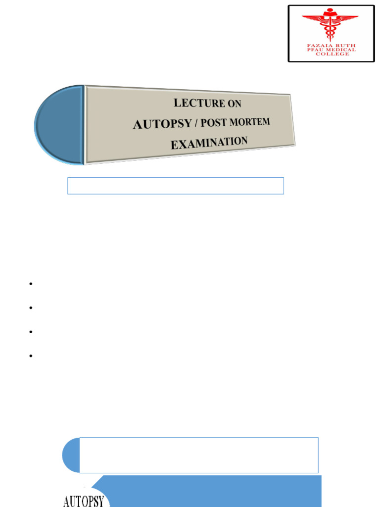 Autopsy Types and Procedures Explained | PDF | Autopsy | Medicine