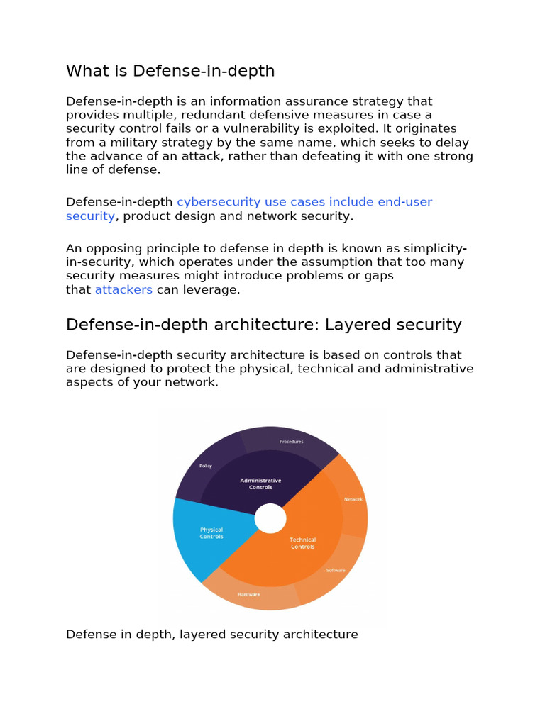 Understanding Defense-in-Depth Security | PDF | Security | Computer ...