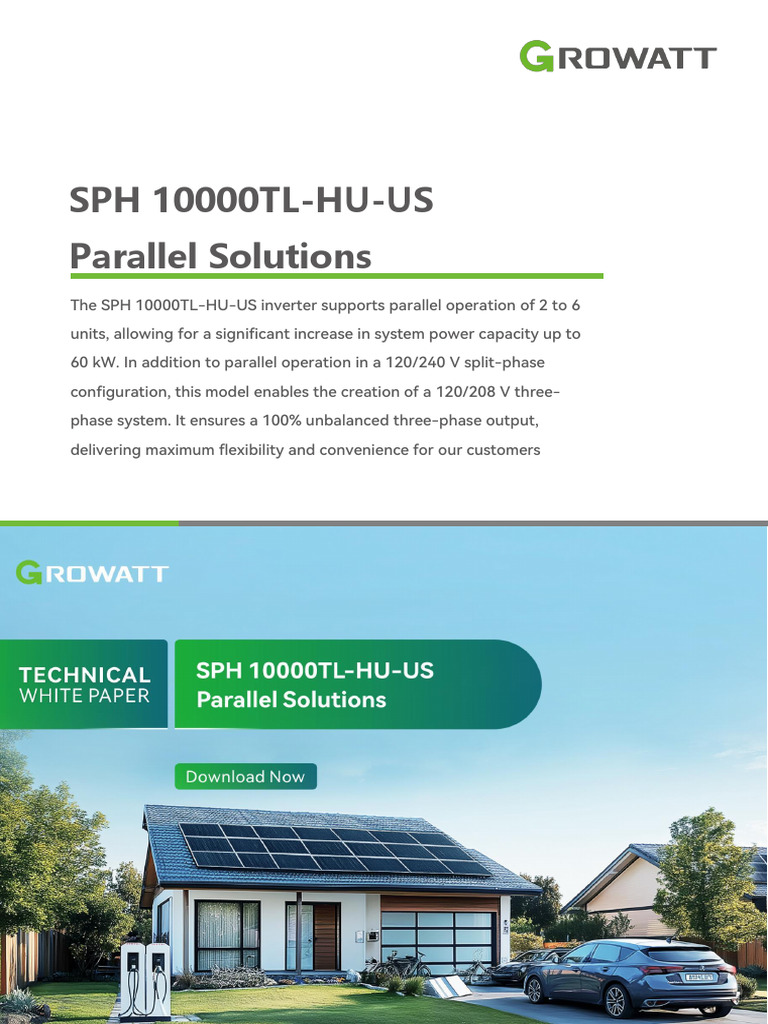 SPH 10000TL-HU-US Inverter Parallel Setup | PDF | Power Inverter ...