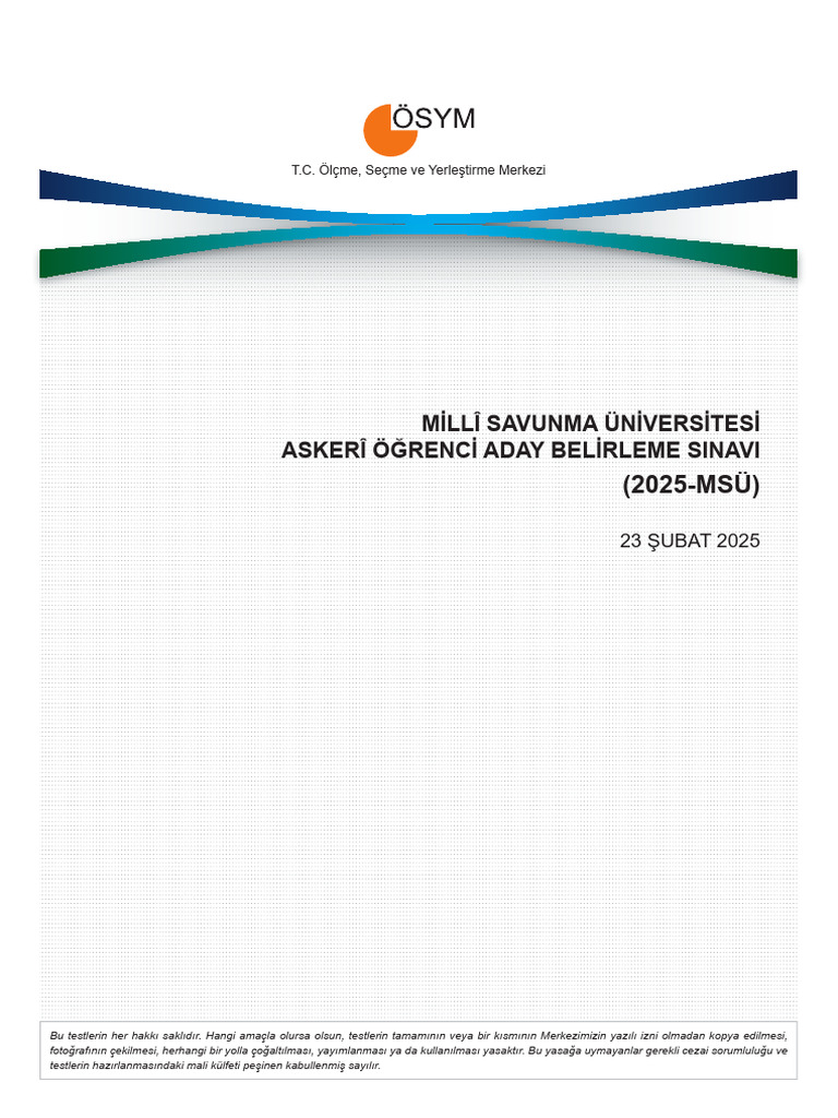 Msu 2025 | PDF