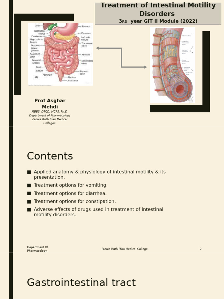 Treat Intestinal Motility Disorders | PDF | Vomiting | Nausea