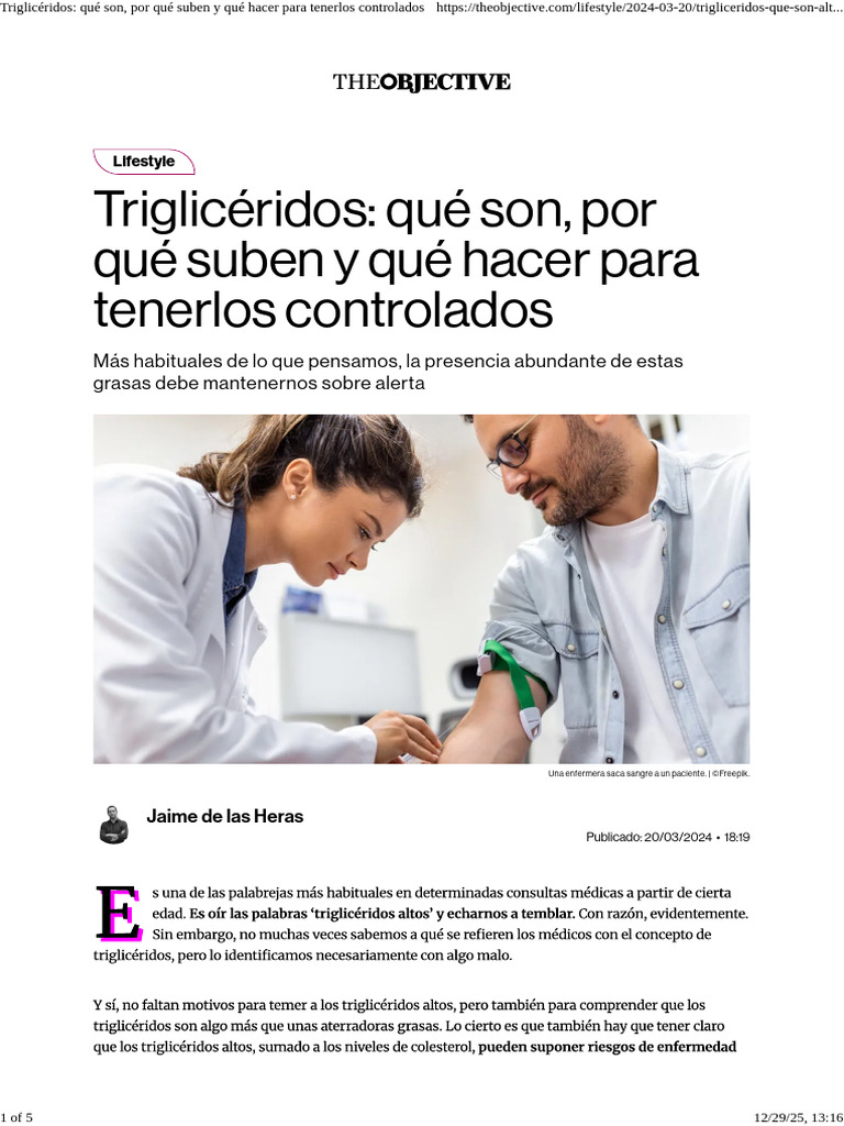 Triglicéridos - Qué Son, Por Qué Suben y Qué Hacer para Tenerlos ...