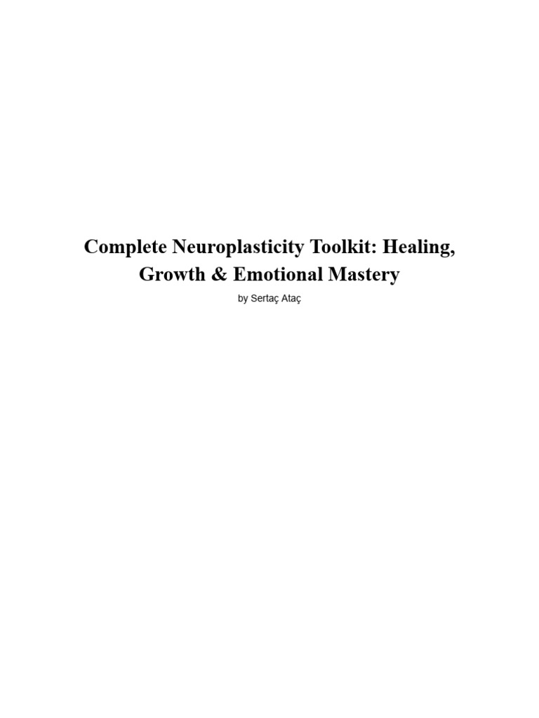 My Neuroplasticity Research | PDF | Neuroplasticity | Psychological Trauma